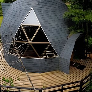 Hermoso domo en altura entre el bosque nativo + tinaja priva